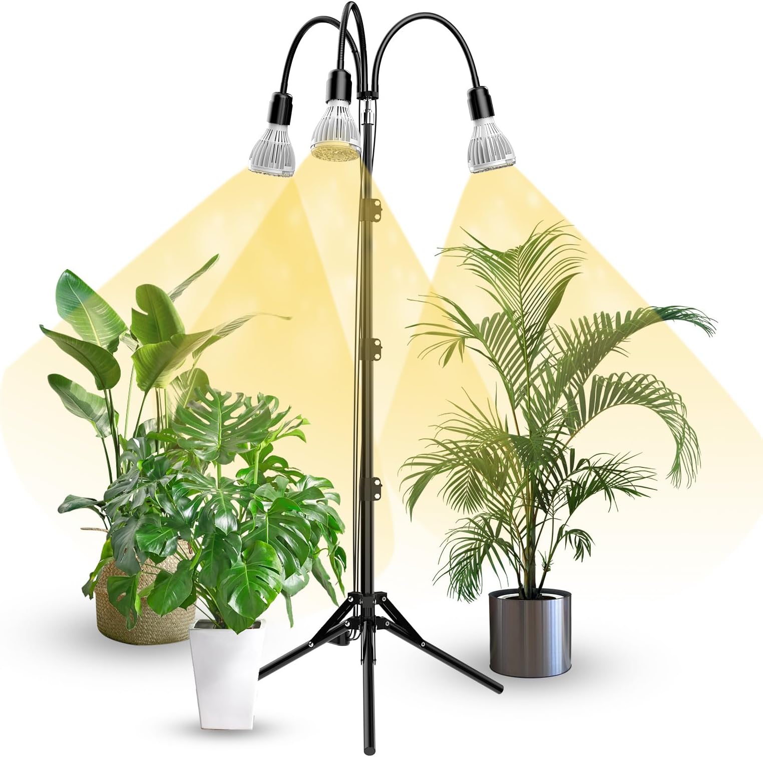Amazon.com: SANSI 90W Grow Light with Adjustable Tripod Stand, Full ...