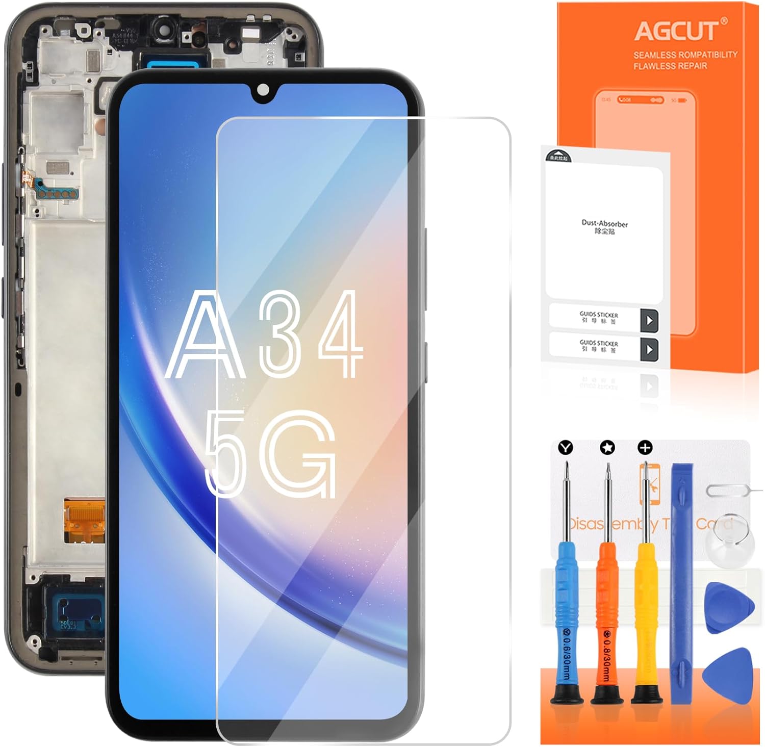 Amazon.com: Original for Samsung Galaxy A34 Screen Replacement for ...