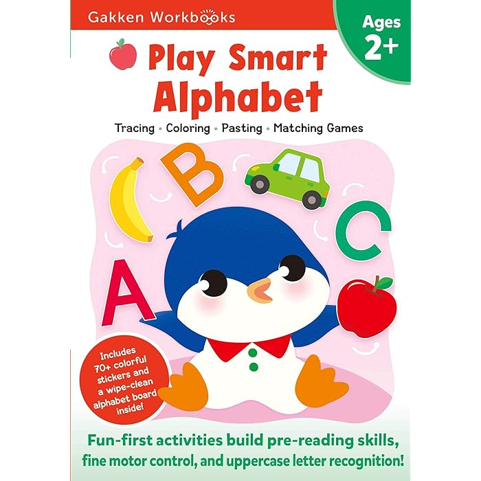 Buy Play Smart Alphabet Age 2+: Preschool Activity Workbook with Stickers for Toddlers Ages 2, 3 ...