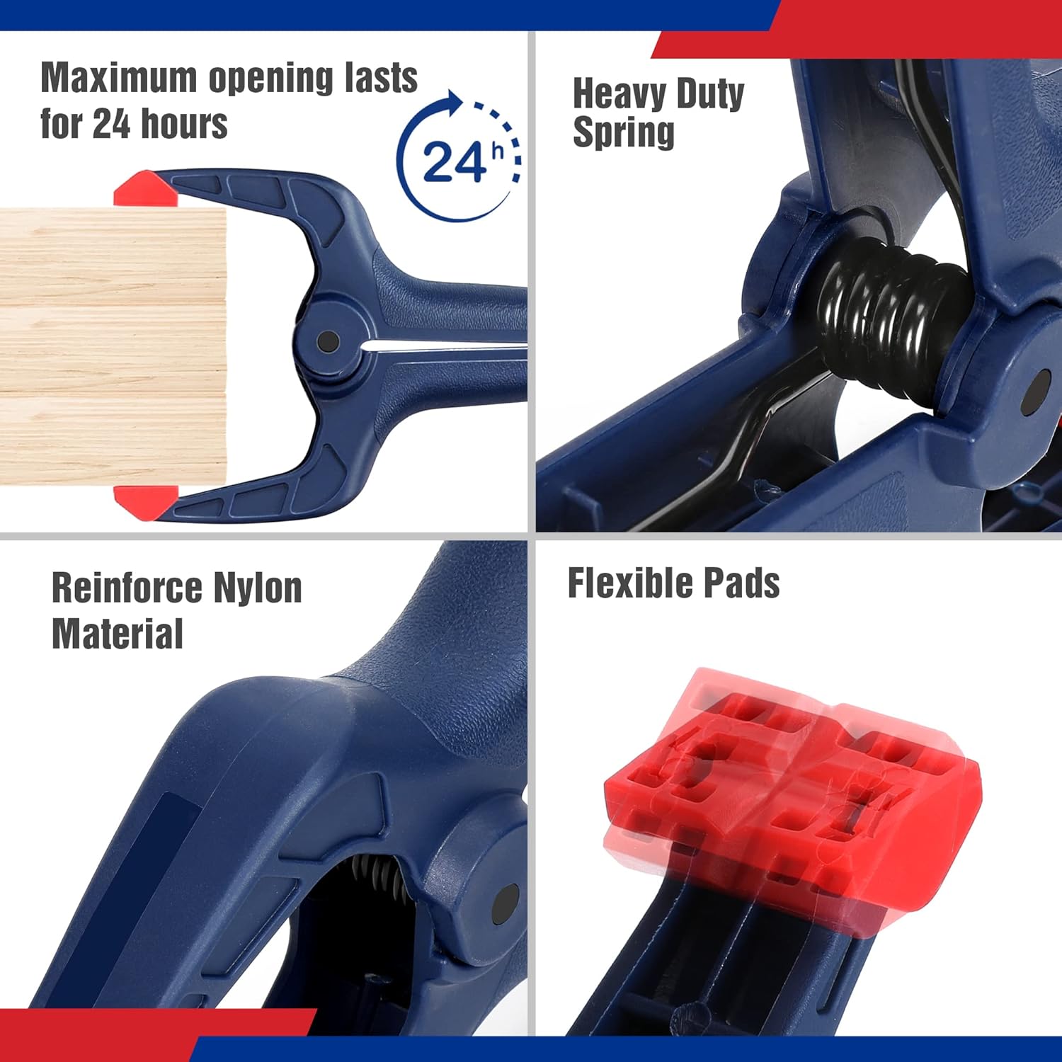 WORKPRO 8-Piece Spring Clamp Set for Woodworking Philippines | Ubuy