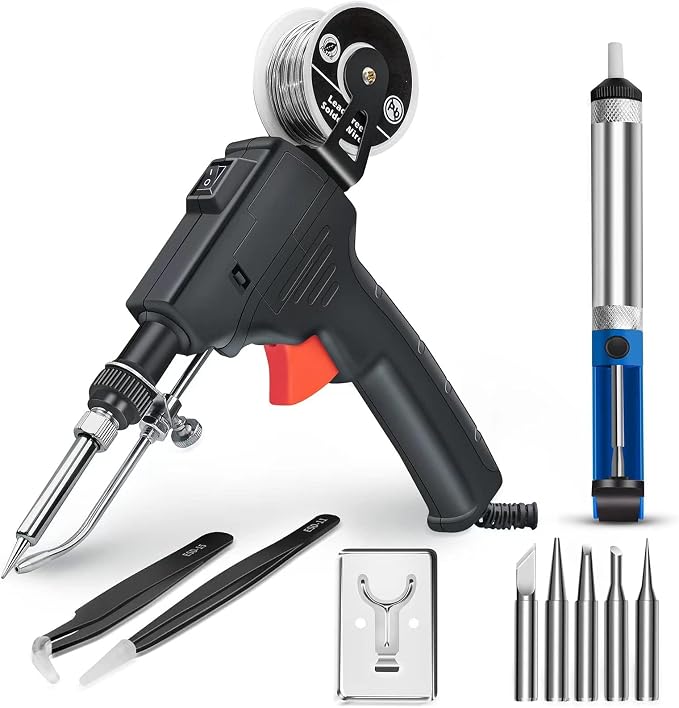 Soldering Iron Kit, Automatic Hand-held Soldering Gun Welding Tool with ...