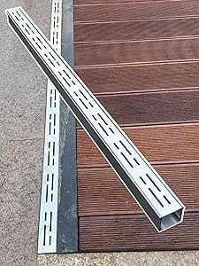 Slim Channel Drain Grate Covers for Yard Drainage System3m (9.8ft ...