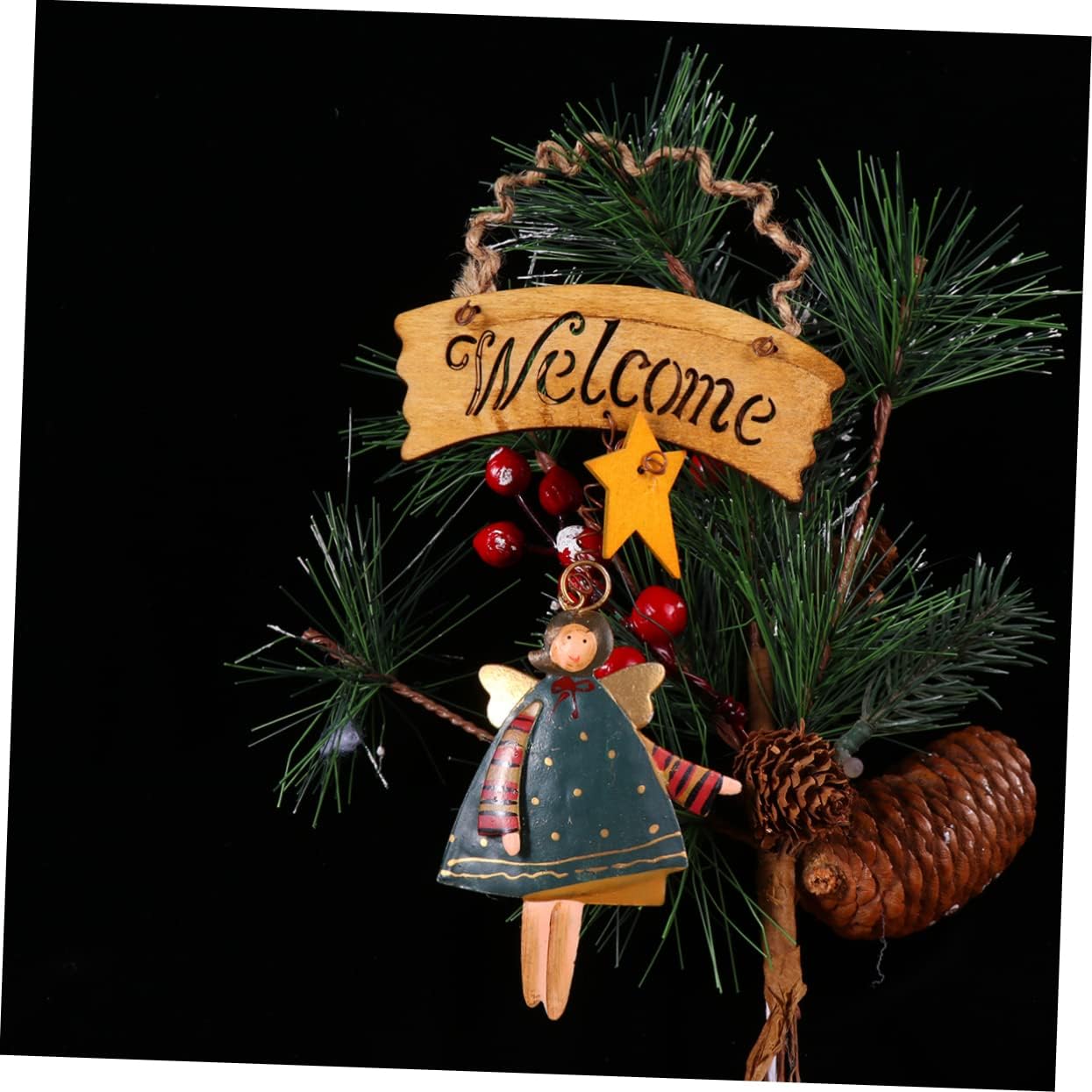 Artibetter Wooden Coat Hanger Banner Hanger Guirnaldas Para Welcome ...