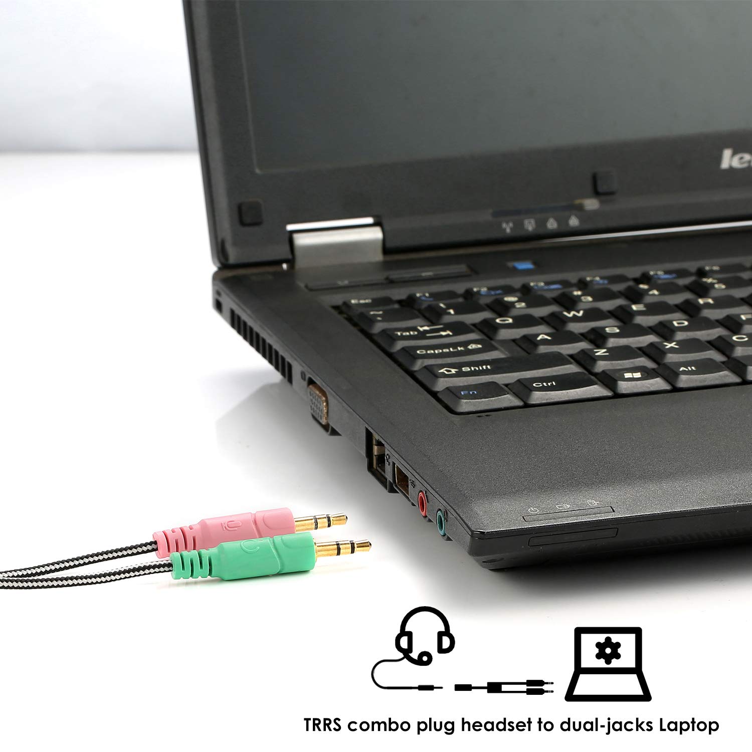 Snapklik.com : MillSO Headphone Splitter For Computer CTIA 3.5mm TRRS ...