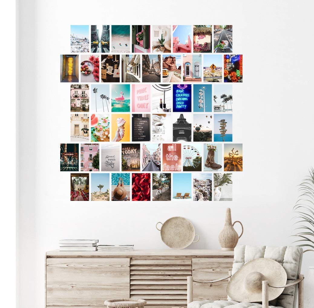 Wall Collage Kit Aesthetic Pictures, Bedroom Decor for Teen Girls, Wall ...