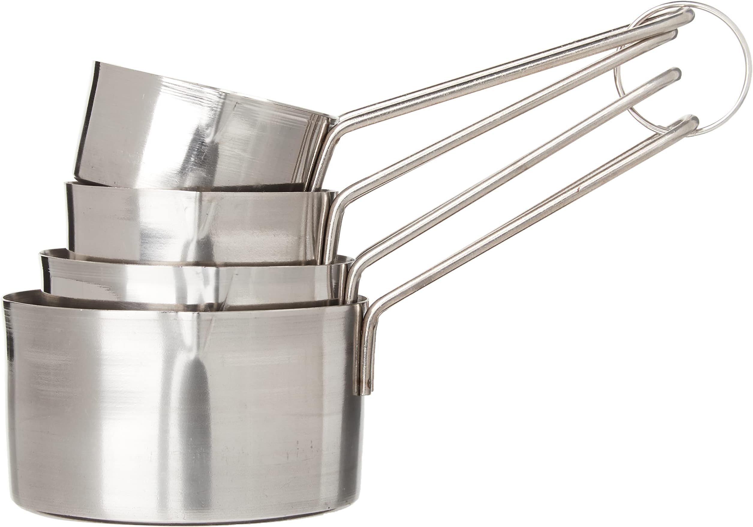 Amazon.com: Winco 4-Piece Measuring Cup Set, Stainless Steel: Measuring ...