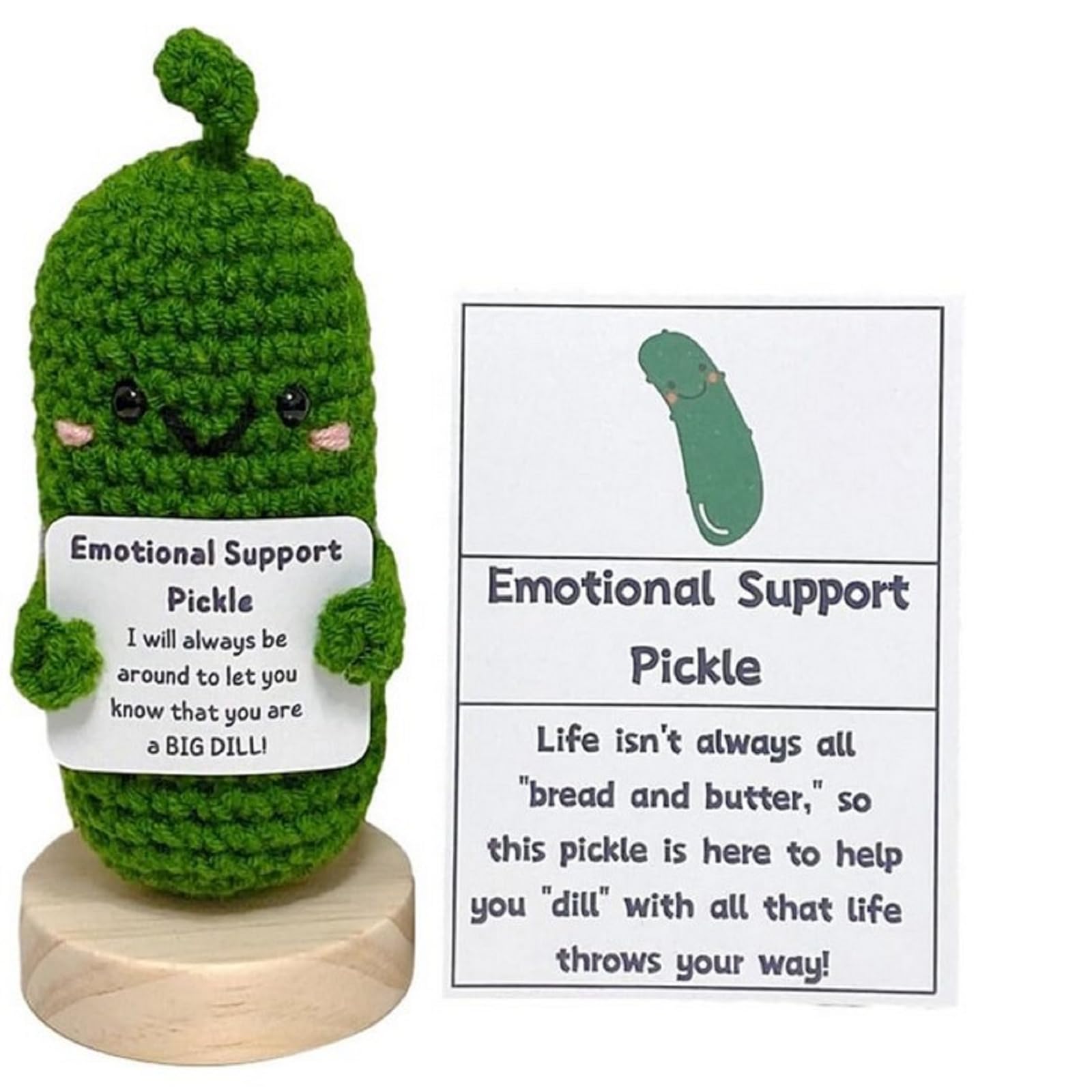 Amazon.com: Soerckemy Handmade Emotional Pickle Support Cucumber Gift ...