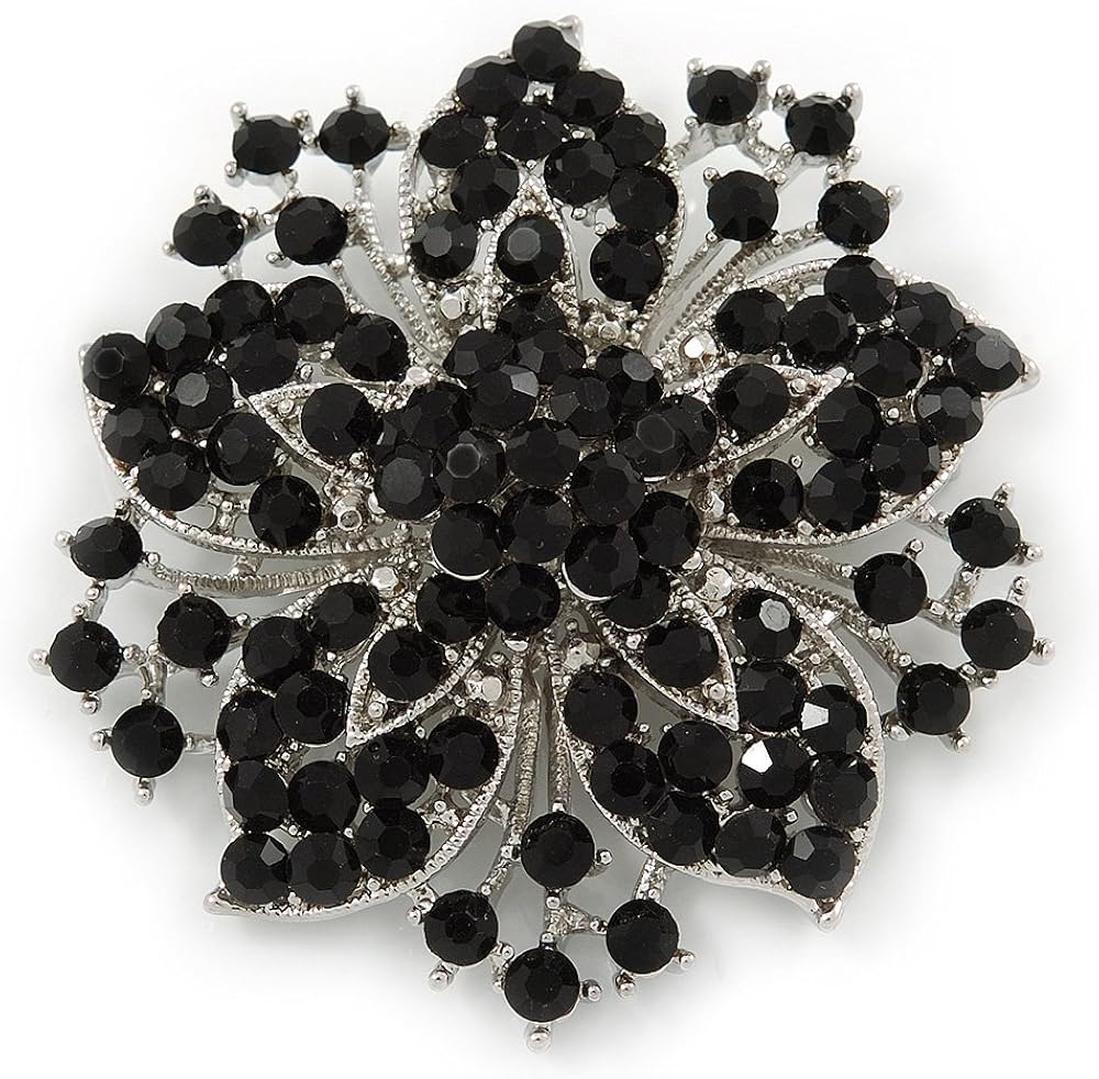 Viktorianische Blumen Brosche Silber Rabenschwarz Amazon de Fashion viktorianische-blumen-brosche-silber-rabenschwarz-amazon-de-fashion