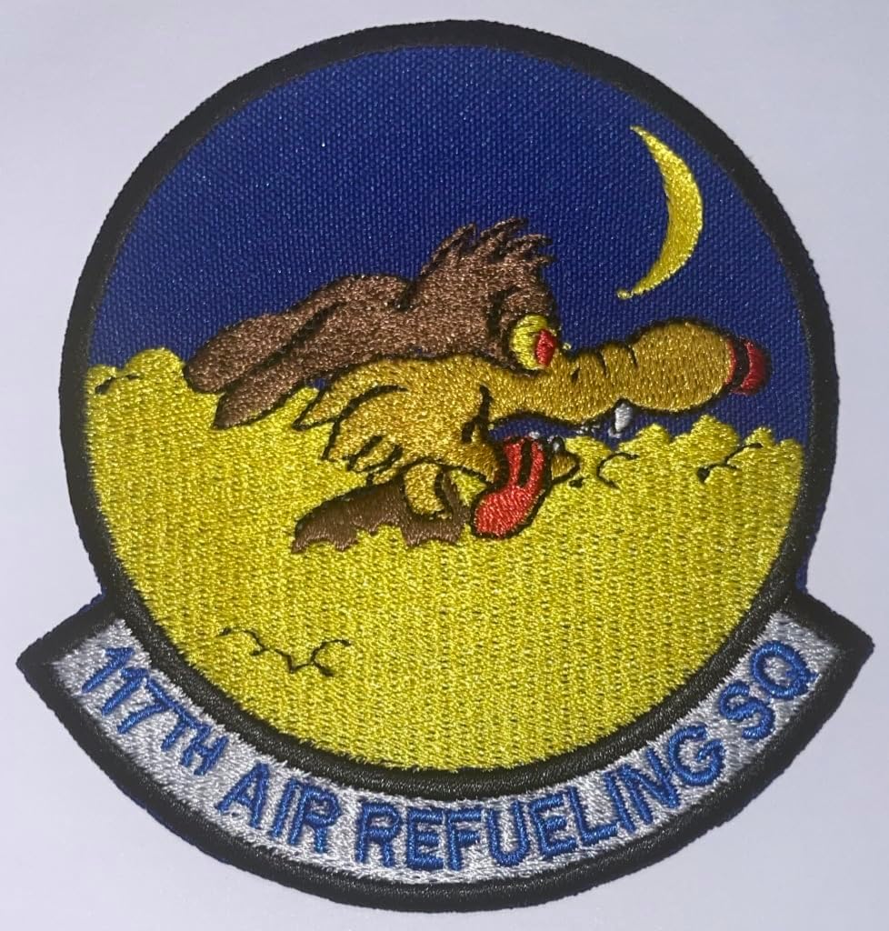 Amazon.com: 117th Air Refueling Squadron Patch Hook AM30 : Arts, Crafts ...