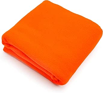 Amazon.com: Pico Textiles 5 Yards Bolt - Neon Orange Solid Fleece ...