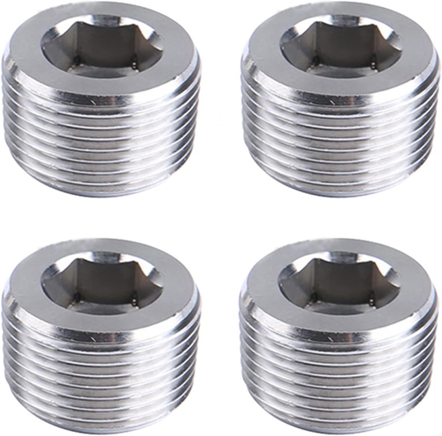 Amazon.com: 4PCS Copper Male Thread Brass Pipe Hex Head End Cap Plug ...