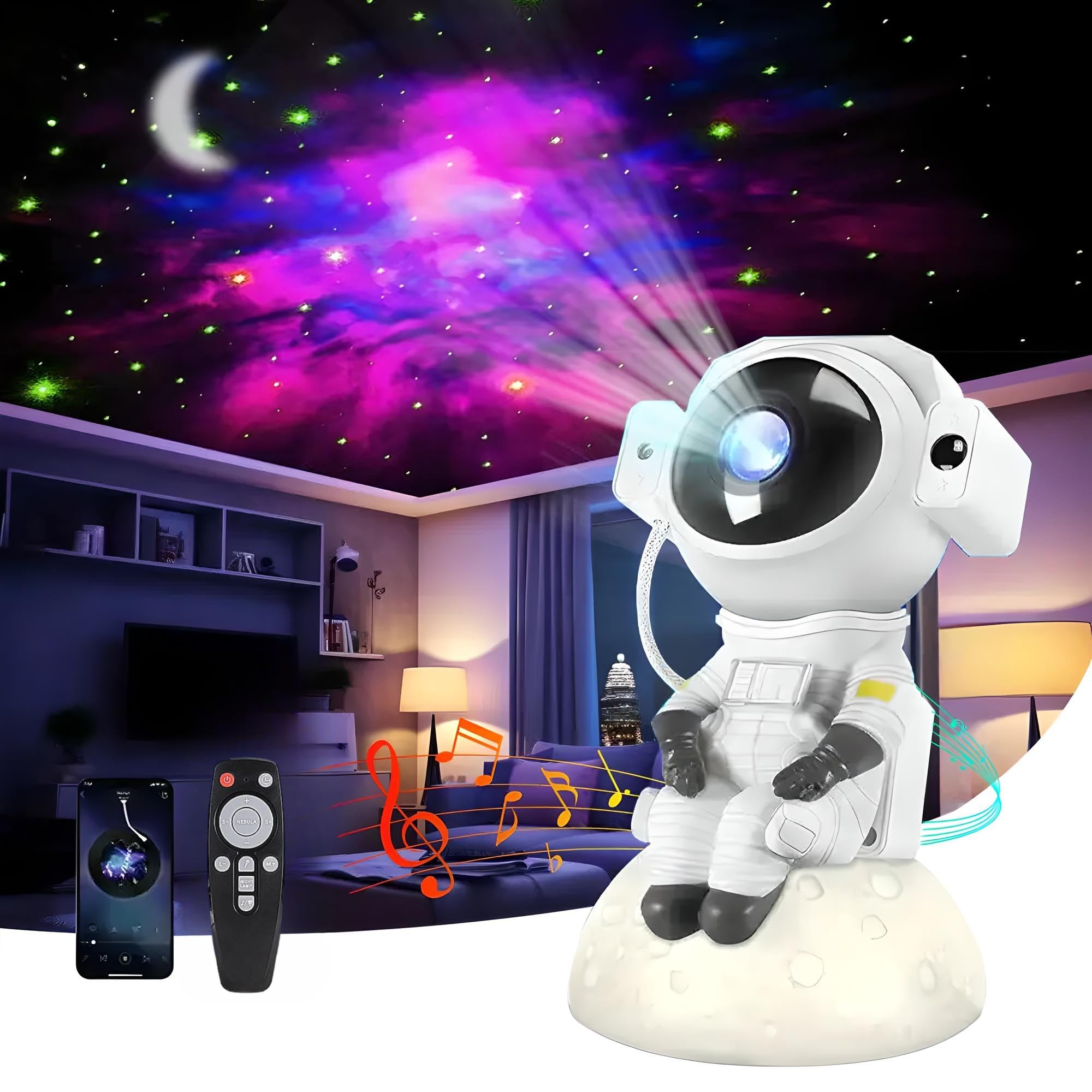 Astronaut Galaxy Projector, Astronaut Star Projector Light with Nebula ...