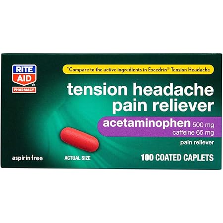 Amazon.com: HealthA2Z® Tension Headache Relief | Acetaminophen 500mg ...