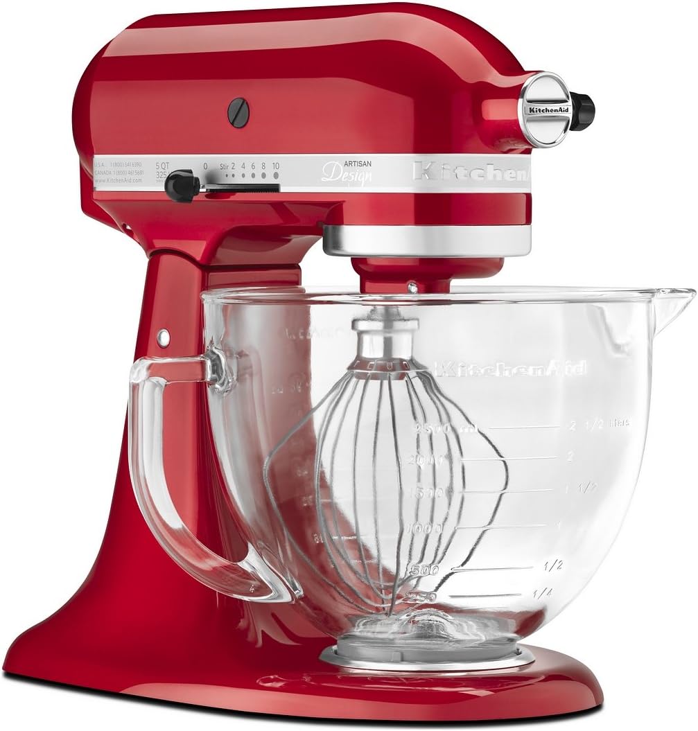 Amazon.com: KitchenAid KSM155GBSR 5-Qt. Artisan Design Series with ...