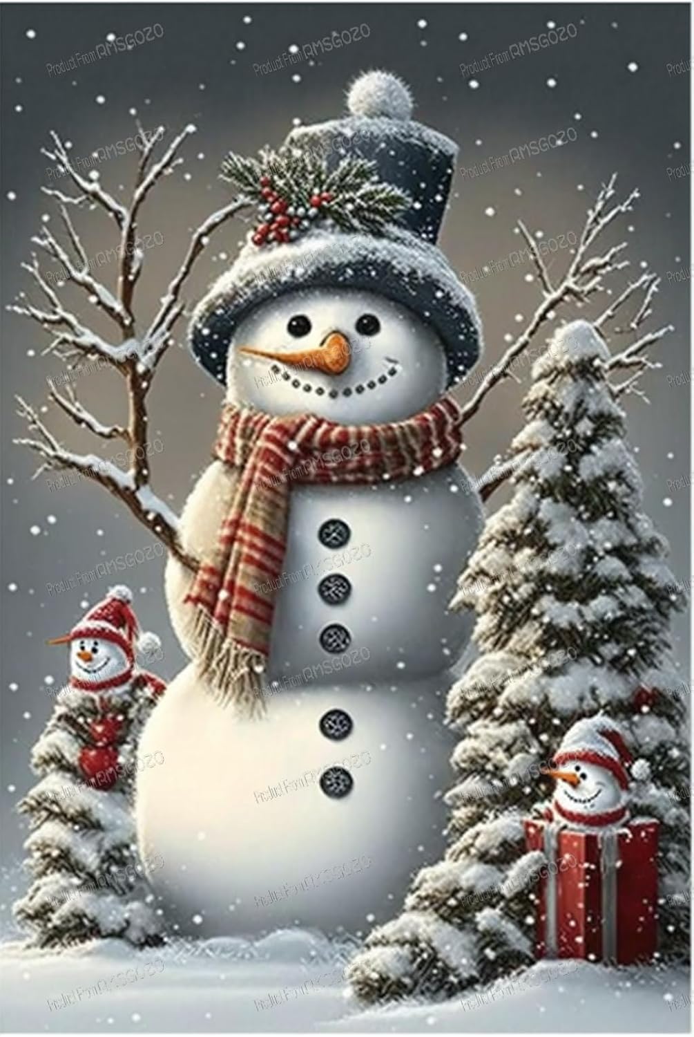 Amazon.com: RMSGOZO DIY Winter Snowman Diamond Painting 12X12 Inch ...