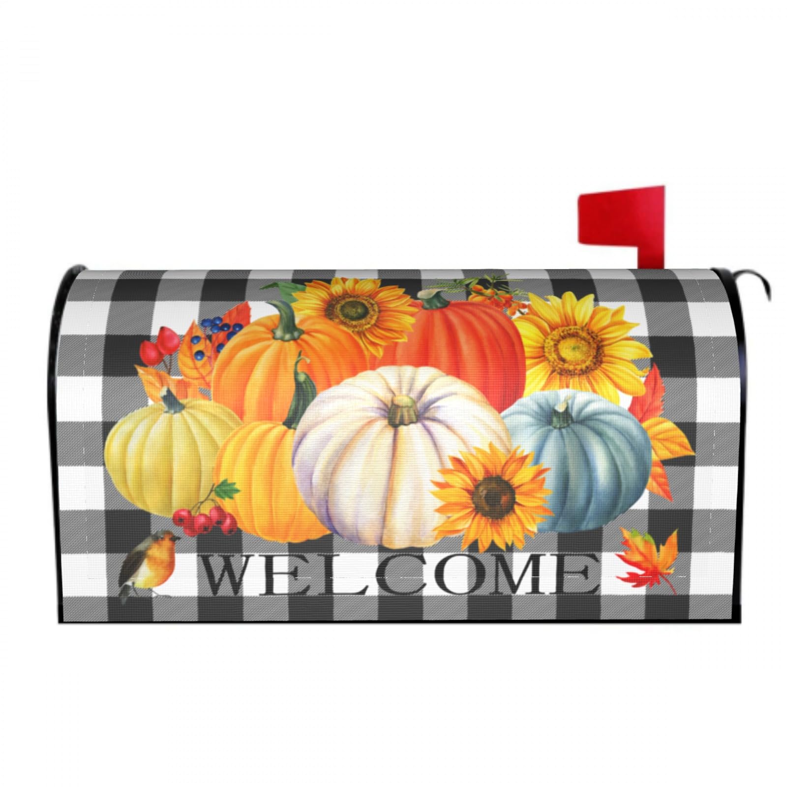Amazon.com: Fall Magnetic Mailbox Covers Standard Size 18 X 21 Welcome ...