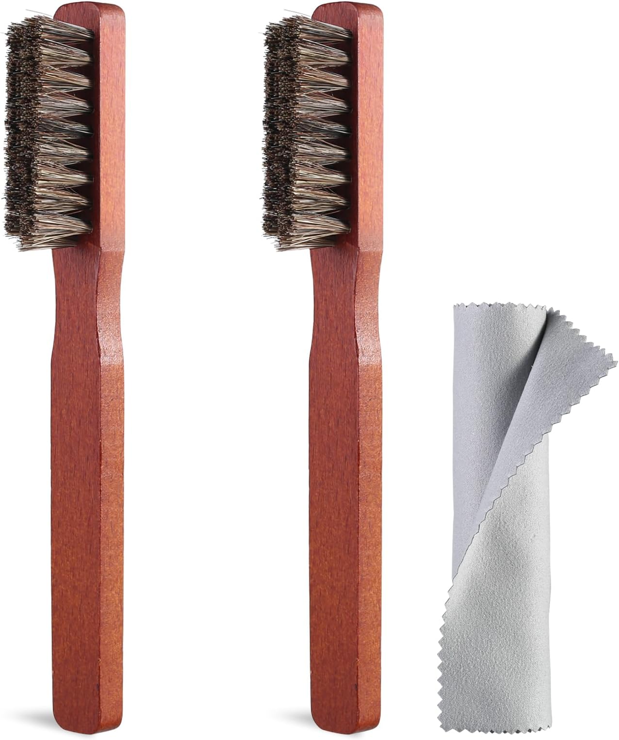 Amazon.com: PIELUX 2 Pieces Shoe Polish Brushes Leather Shoes, Boots ...