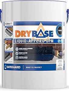 Drybase Liquid Damp Proof Membrane (5 Litre, Black) - Damp Proofing ...