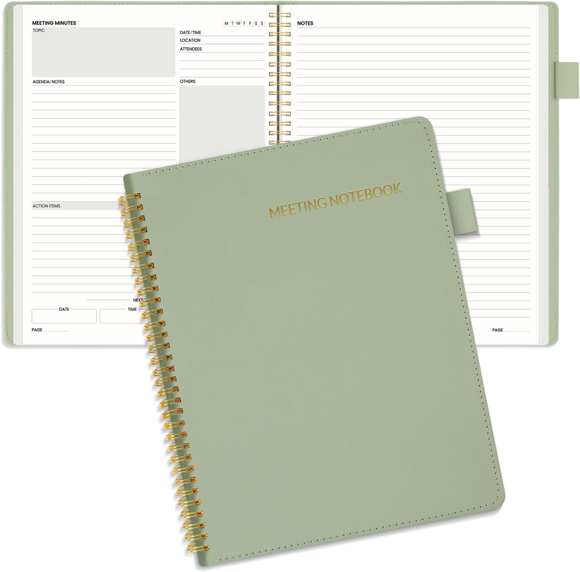 Amazon.com : SUNEE Half Meeting Half Note - 8.5"x11" Professional ...