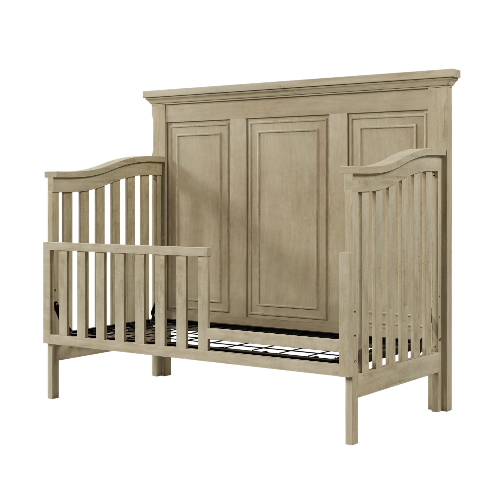 Convertible Crib Rails Merax Toddler Bed Guard Rail - Stone Gray ...