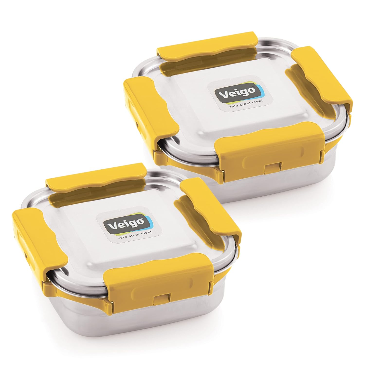 Buy Veigo Premium Finish Maxo Series Stainless Steel Medium Airtight ...