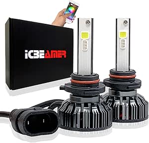 Amazon.com: ICBEAMER RGB LED Fog Light Bulb H10 9140 9145 9005 3020 SMD ...