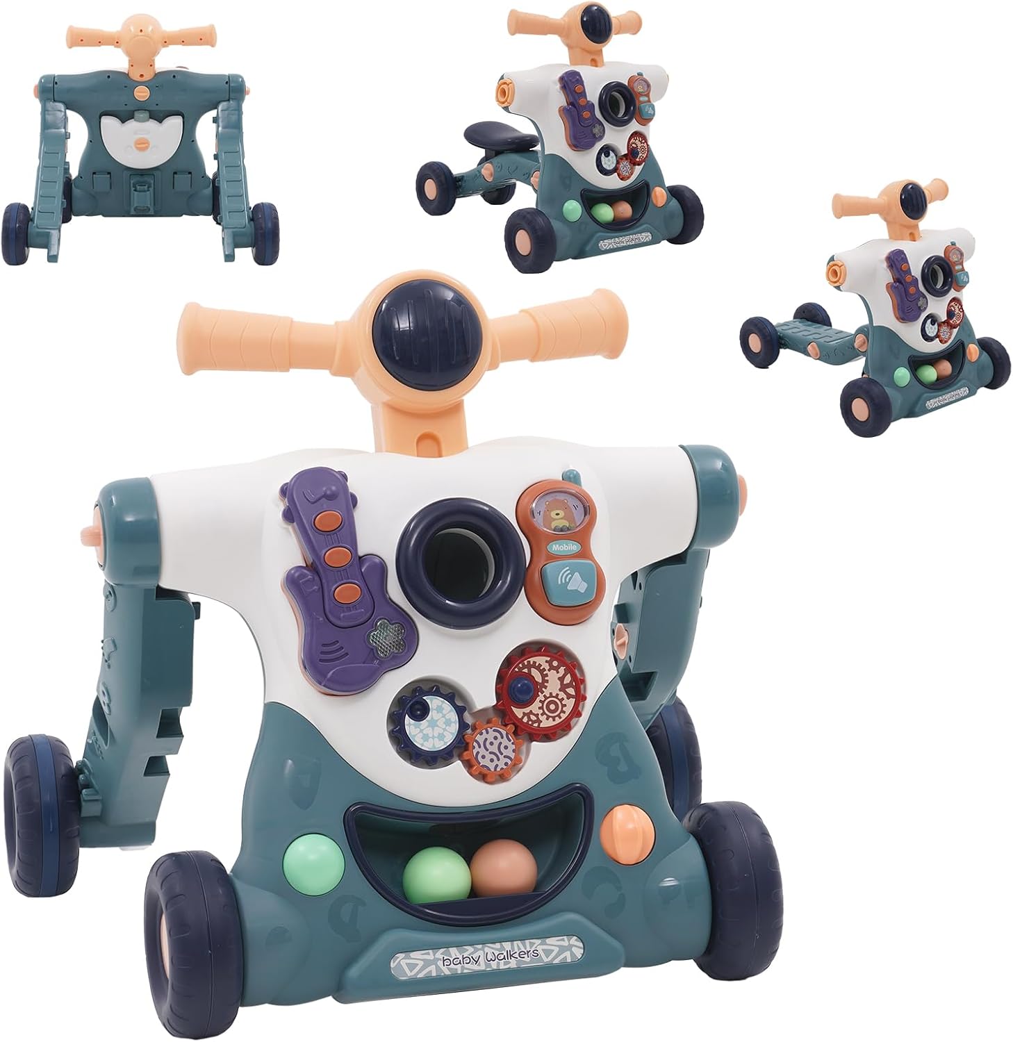 Baby Walker 3 in 1 Sit-to-Stand Baby Learning Walkers for Boys Girls ...