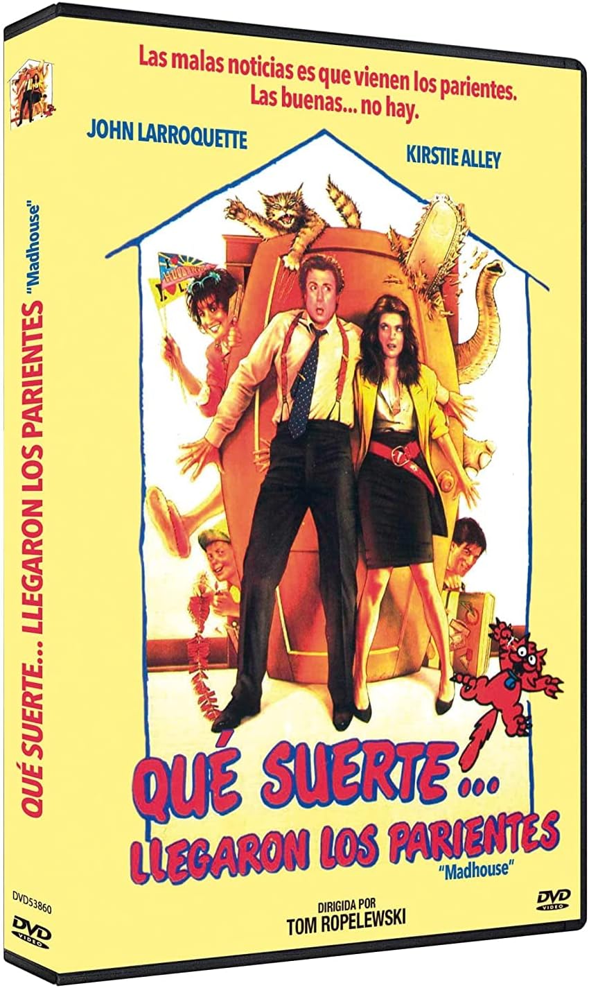 Madhouse (1990) Dvd: Amazon.co.uk: Kirstie Alley, John Larroquette, Tom ...