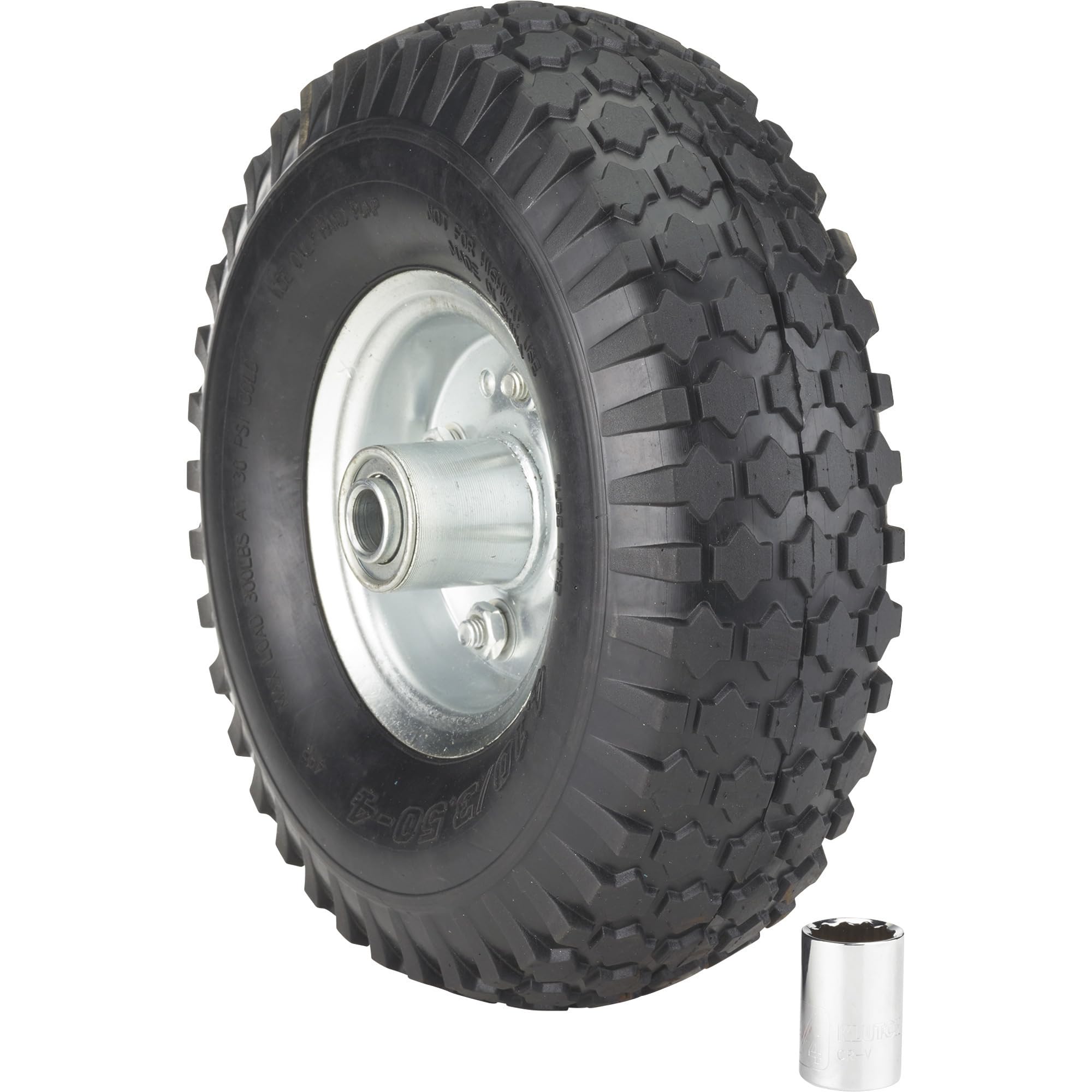 Snapklik.com : Ironton 10in. Pneumatic Wheel And Tire- 300-Lb. Capacity