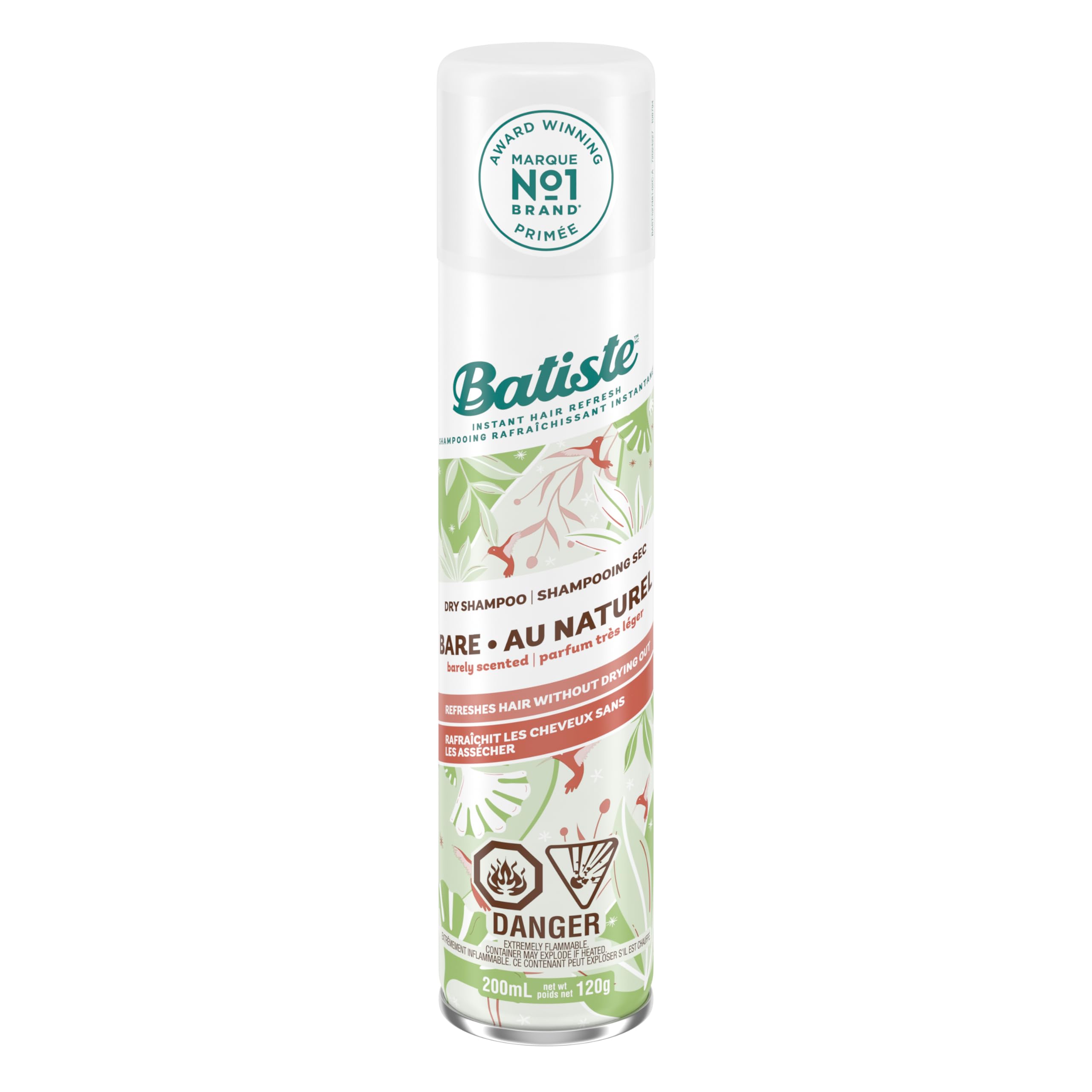 Batiste Dry Shampoo Spray, Bare Scent, Refresh Hair and Absorb Oil ...