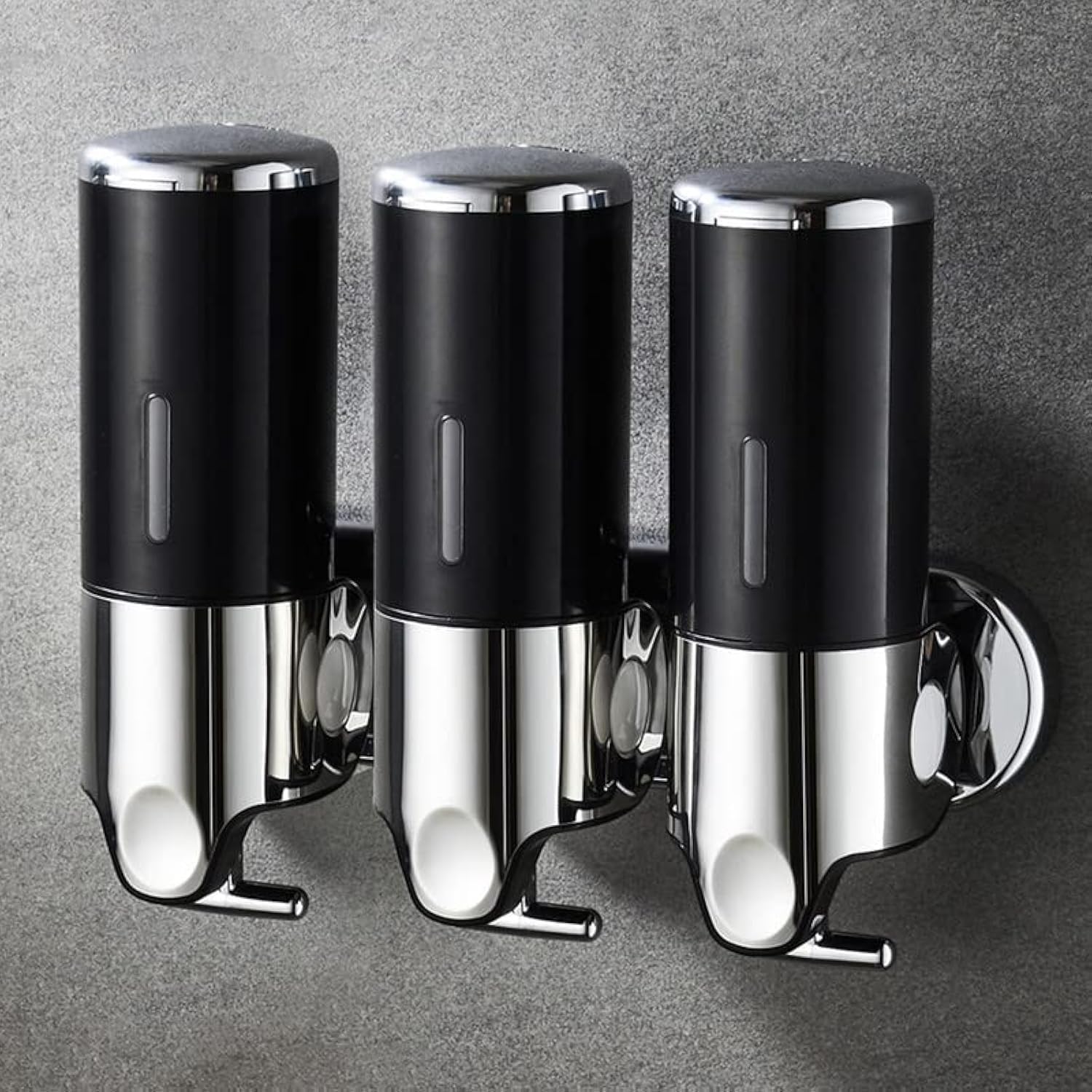 No-Drill 3 Pack 500ml Wall Mounted Soap Dispenser for Bathroom and ...