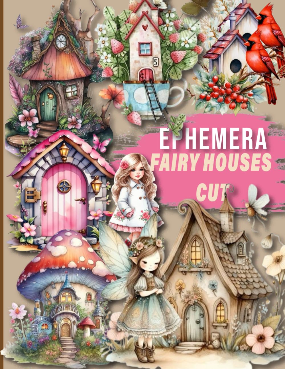 Amazon.com: Ephemera Whimsical Fairy Houses Cut and Collage: Vol 1 & 40 ...