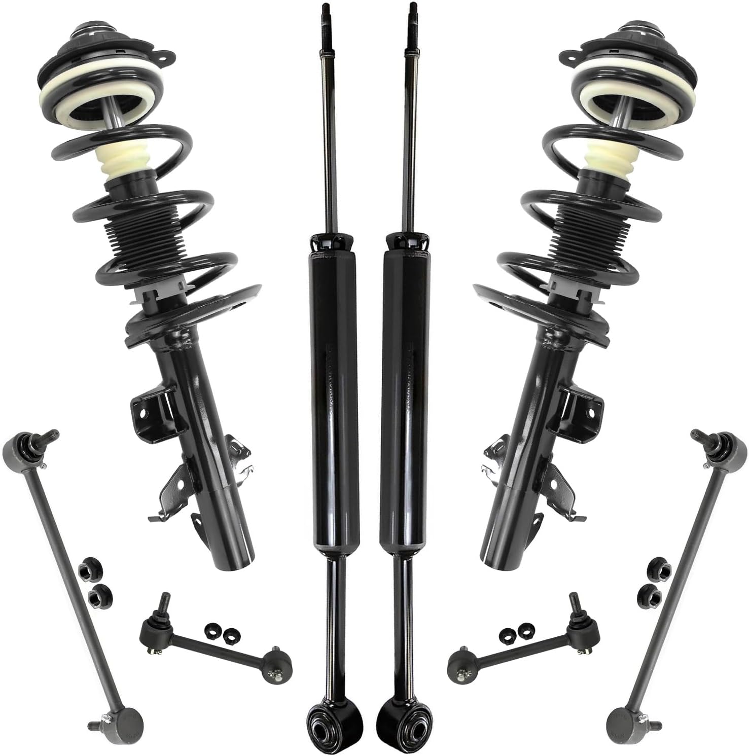 Amazon.com: TRQ Front and Rear Complete Strut Assembly & Shock Absorber ...