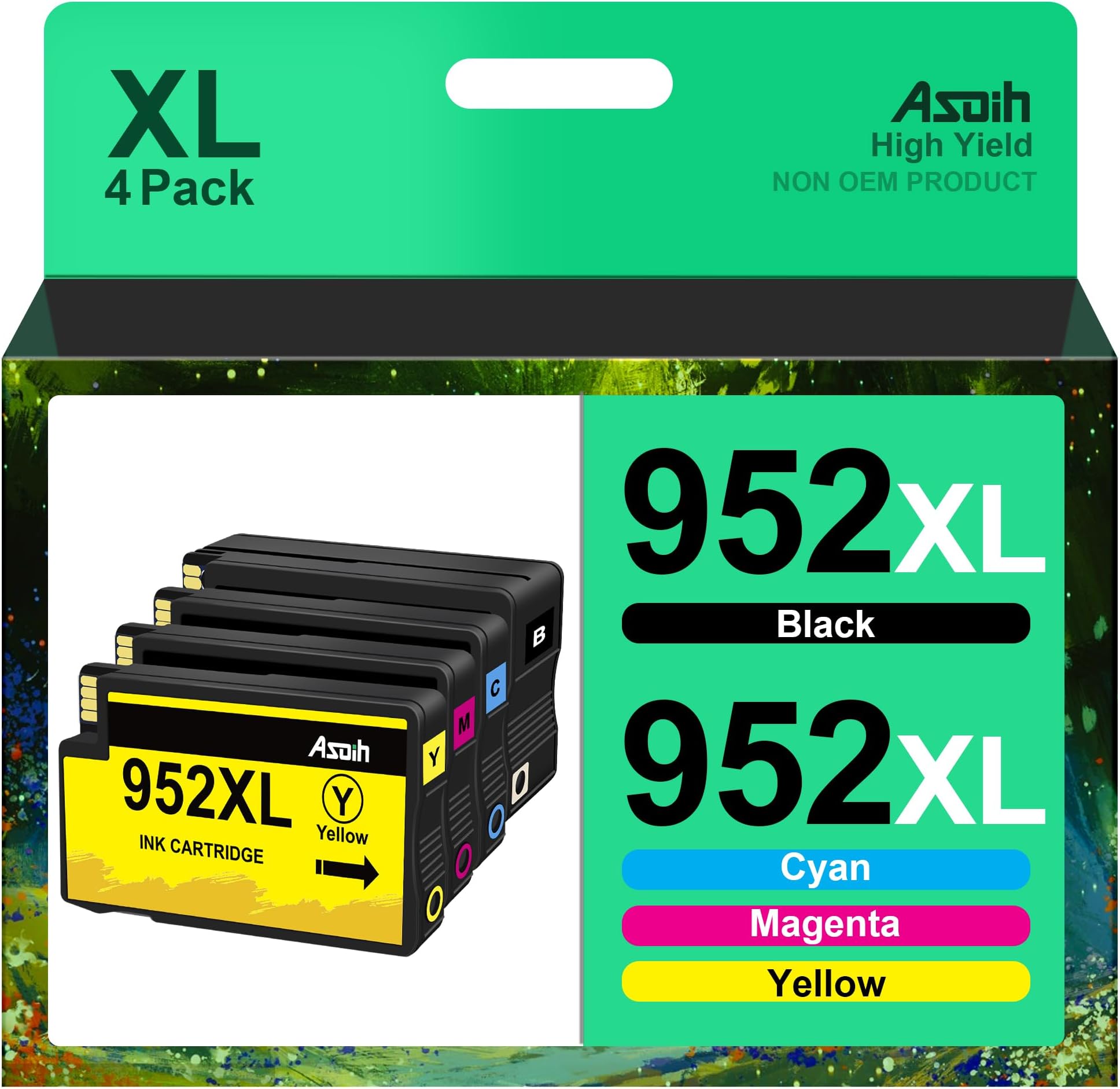 Amazon.com: Ink Cartridge HP 952XL 2 Black. Works with OfficeJet Pro ...