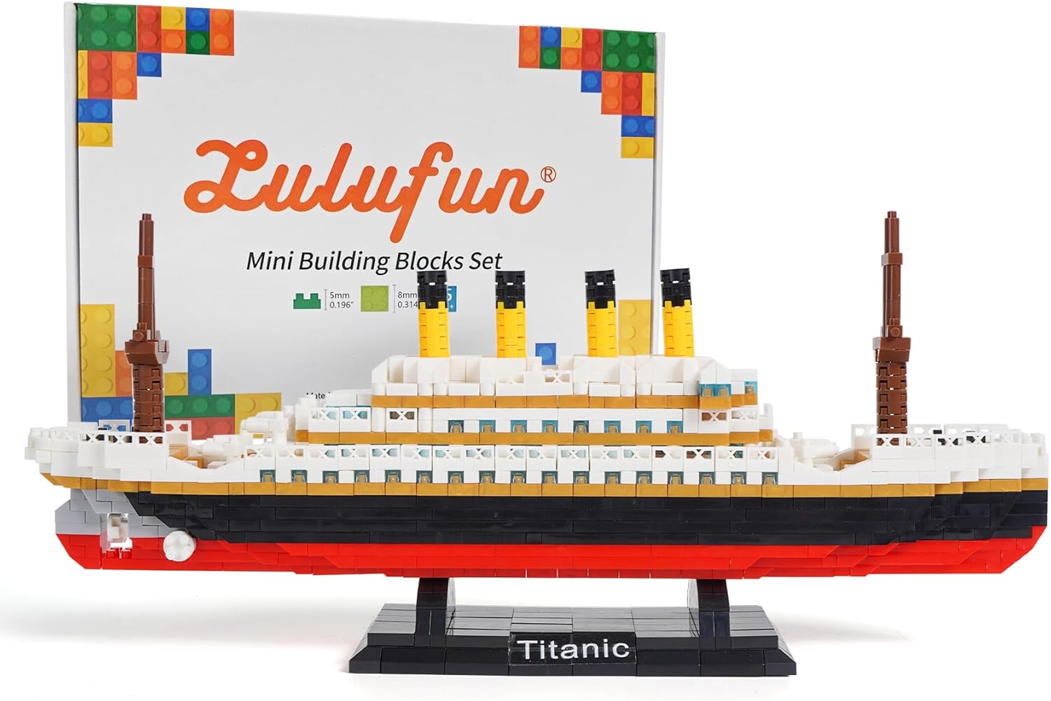 LULUFUN Titanic Ship Model Building Block Sets,World Famous Cruise Ship ...