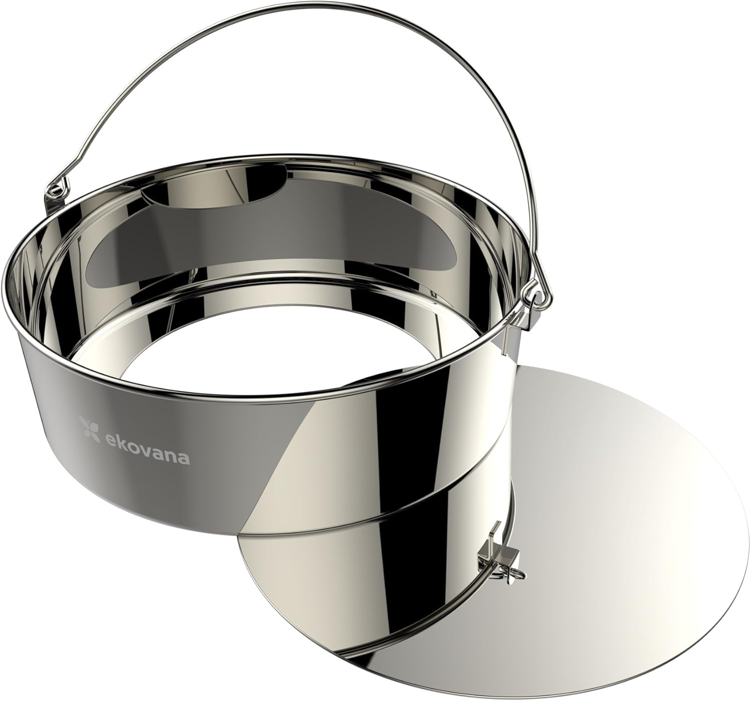 Amazon.com: ekovana Stainless Steel Cheesecake Pan removable bottom - 7 ...