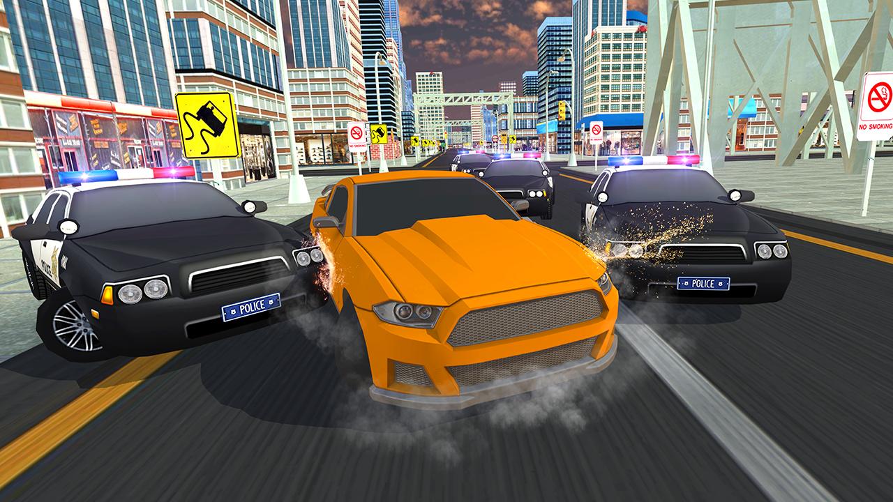 Vegas City Police Car Gangster Crime Chase Mission: Cop Hero Driver ...