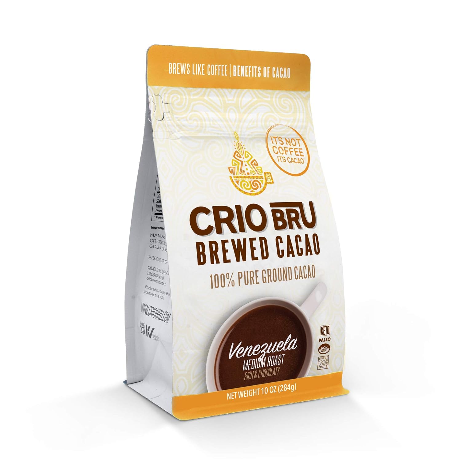 Amazon.com : Crio Bru Brewed Cacao Venezuela Medium Roast Coffee ...