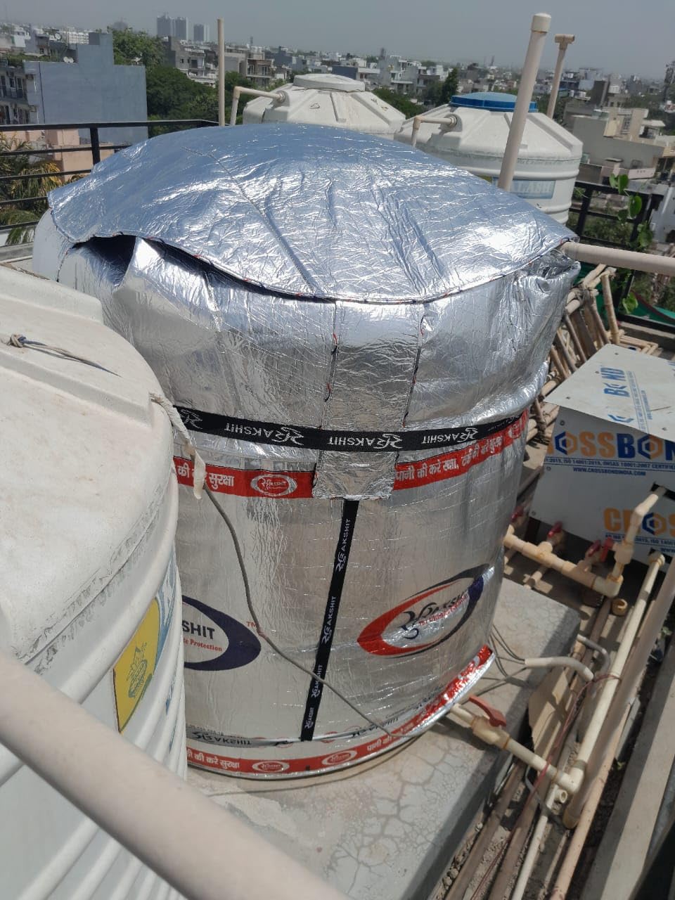 SURAKSHIT Insulated Fabric Thermal Water Tank Cover/ Jacket For Hot ...