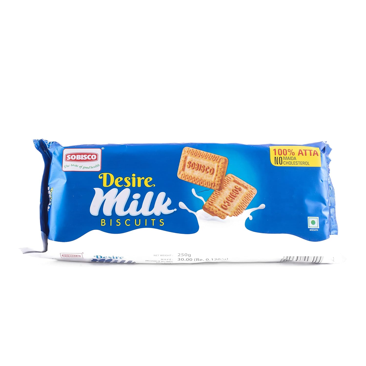 SOBISCO Desire Milk 100% ATTA Biscuits No Maida No Cholesterol (250g ...