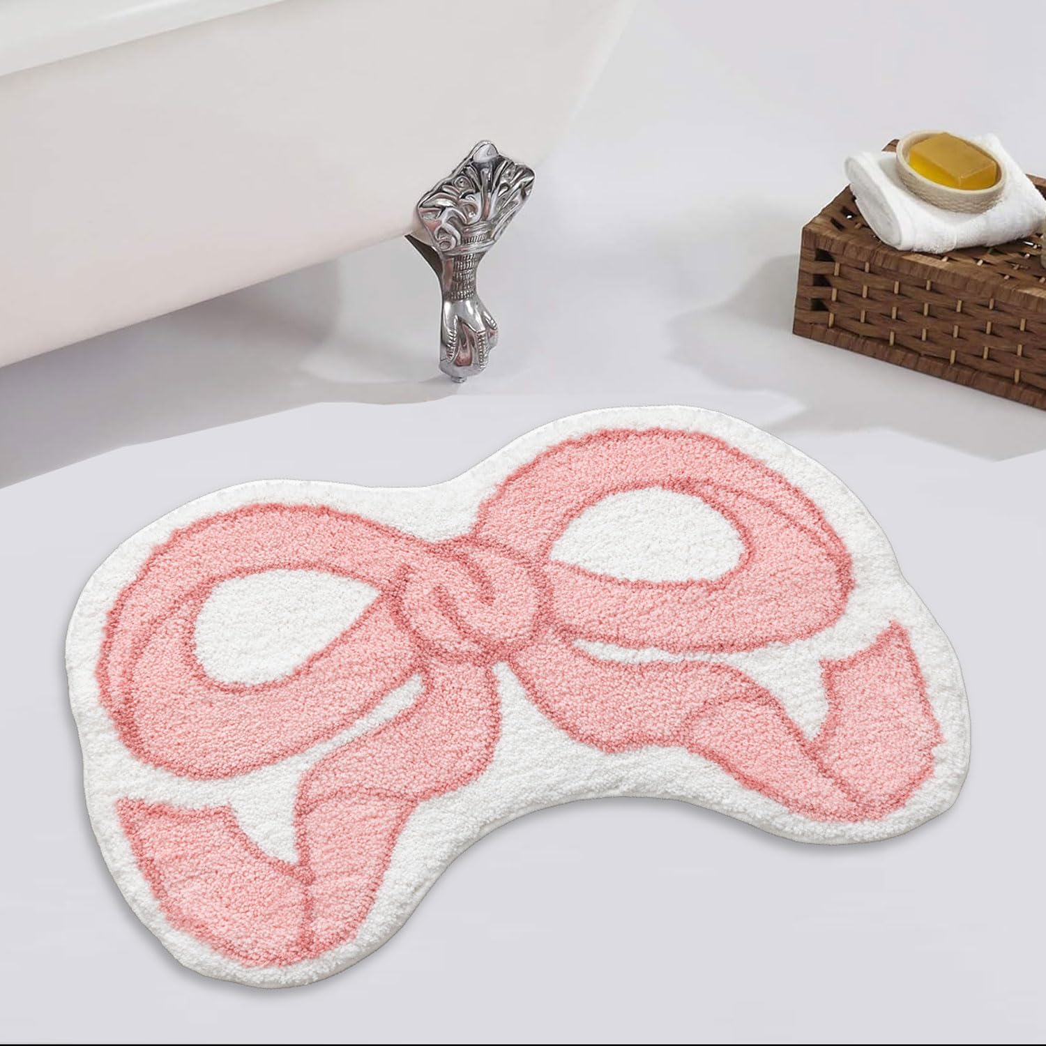 Amazon.com: Luxape Bow Rug - Bow Shaped Rug - Handmade & Premium- 30in ...