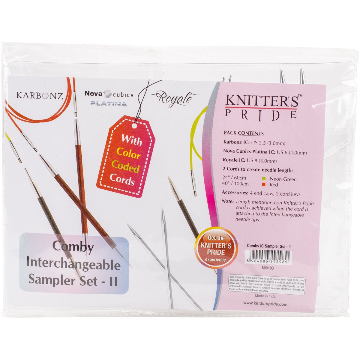 Amazon.com: Knitter's Pride 800193 Comby Interchangeable Sampler Set of 3