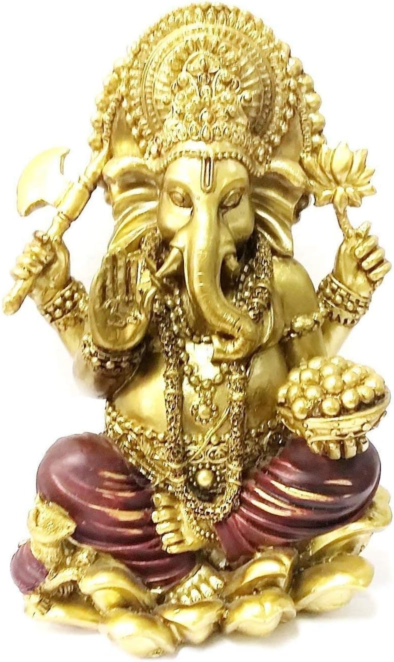 Amazon.com: Bellaa 20964 Ganesh Statues Hindu Ganapathi Good Luck God 7 ...