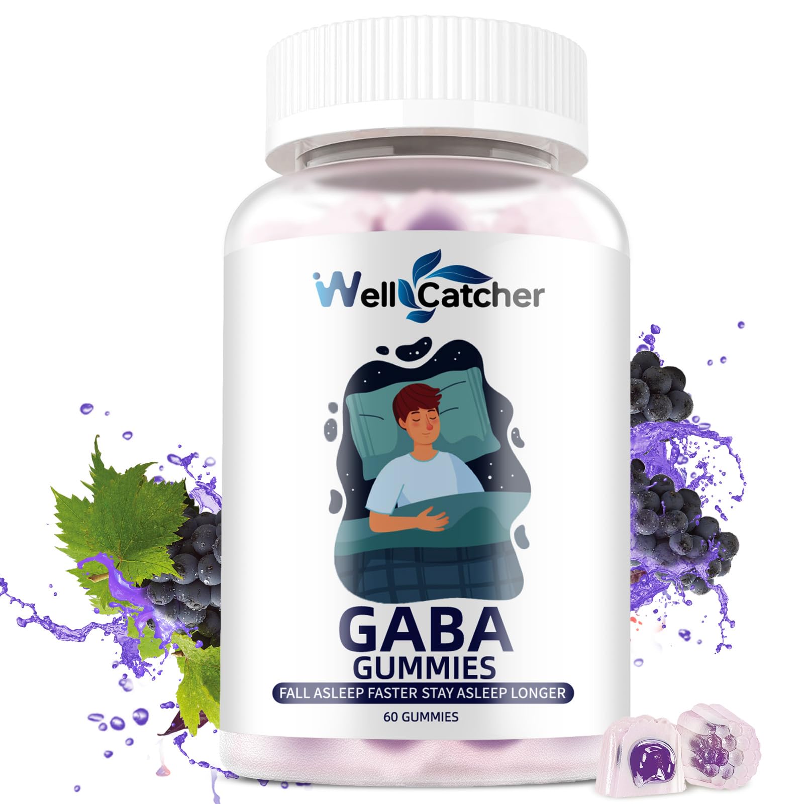 Amazon.com: GABA Supplement Gummies 500mg: Chewable GABA L-theanine ...