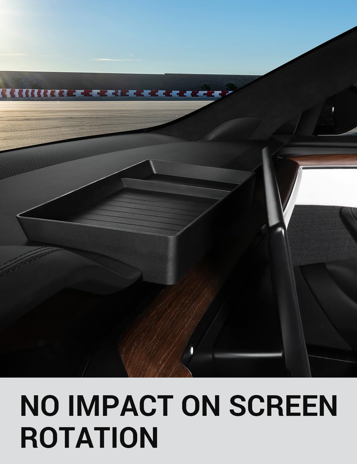 Snapklik.com : Tesla Center Console Organizer Behind Screen Storage Box ...
