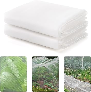 Amazon.com : Fasmov Garden Netting, 2 Pack 10x33Ft Ultra Fine Mesh ...