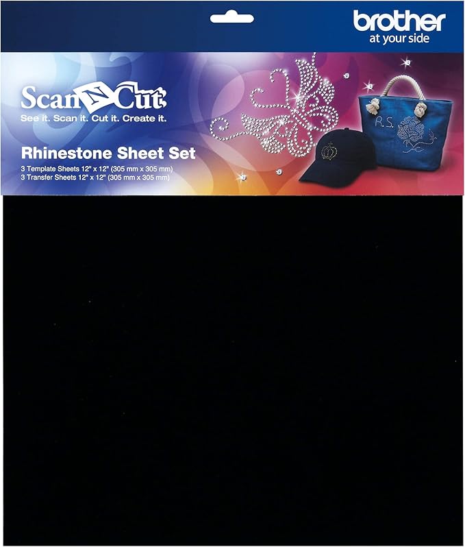 Amazon.com: Brother ScanNCut Rhinestone Template and Transfer Sheet Set ...