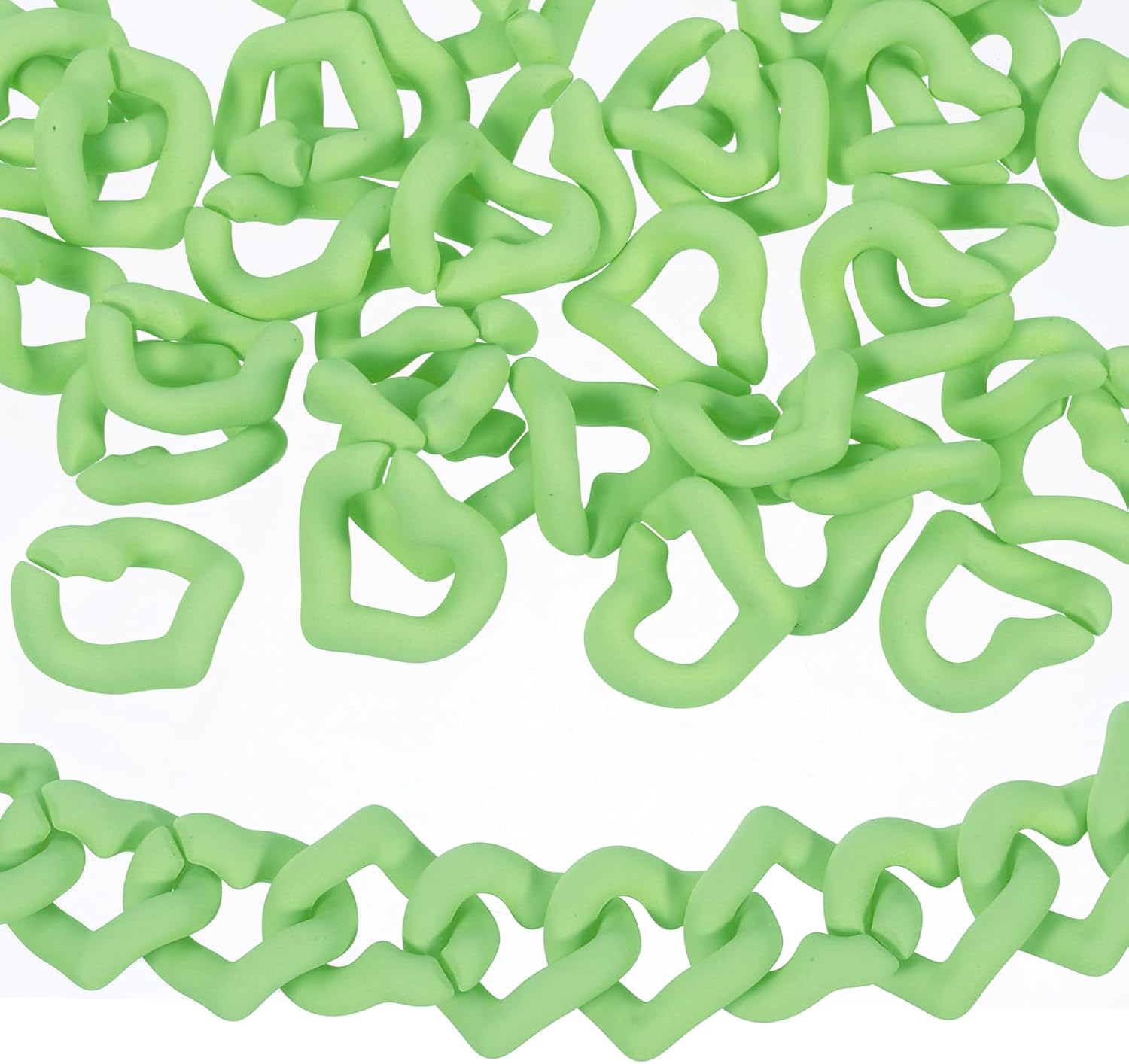 Amazon.com: uxcell 50Pcs Acrylic Chain Linking Rings, Link Connectors ...