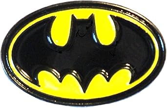 Batman Bat Signal Call Sign Yellow & Black Metal Enamel Badge : Amazon ...