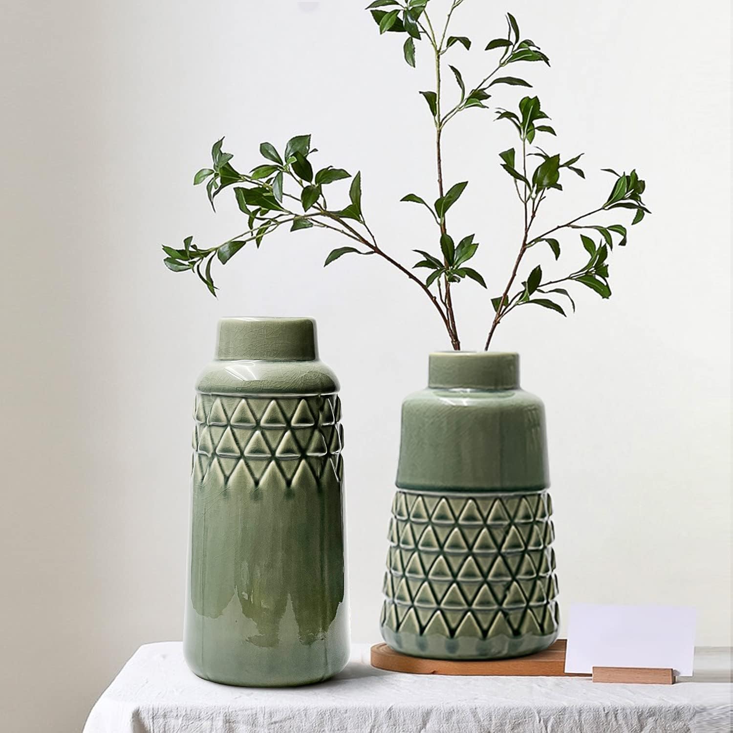 Amazon.com: TERESA'S COLLECTIONSRustic Ceramic Vase for Home Decor ...